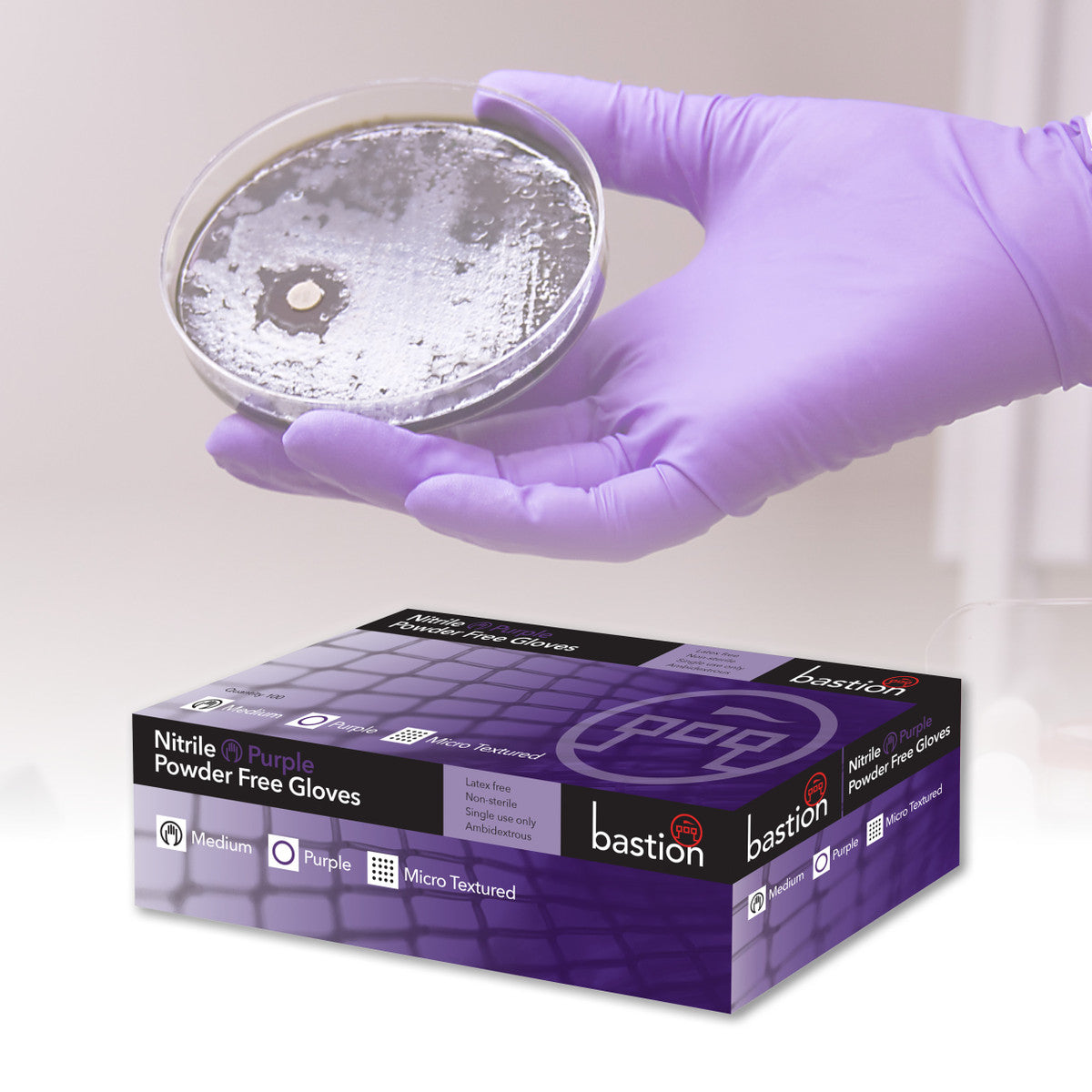 Cytotoxic Nitrile Purple Gloves P/F Micro Textured – Disposable Medical ...