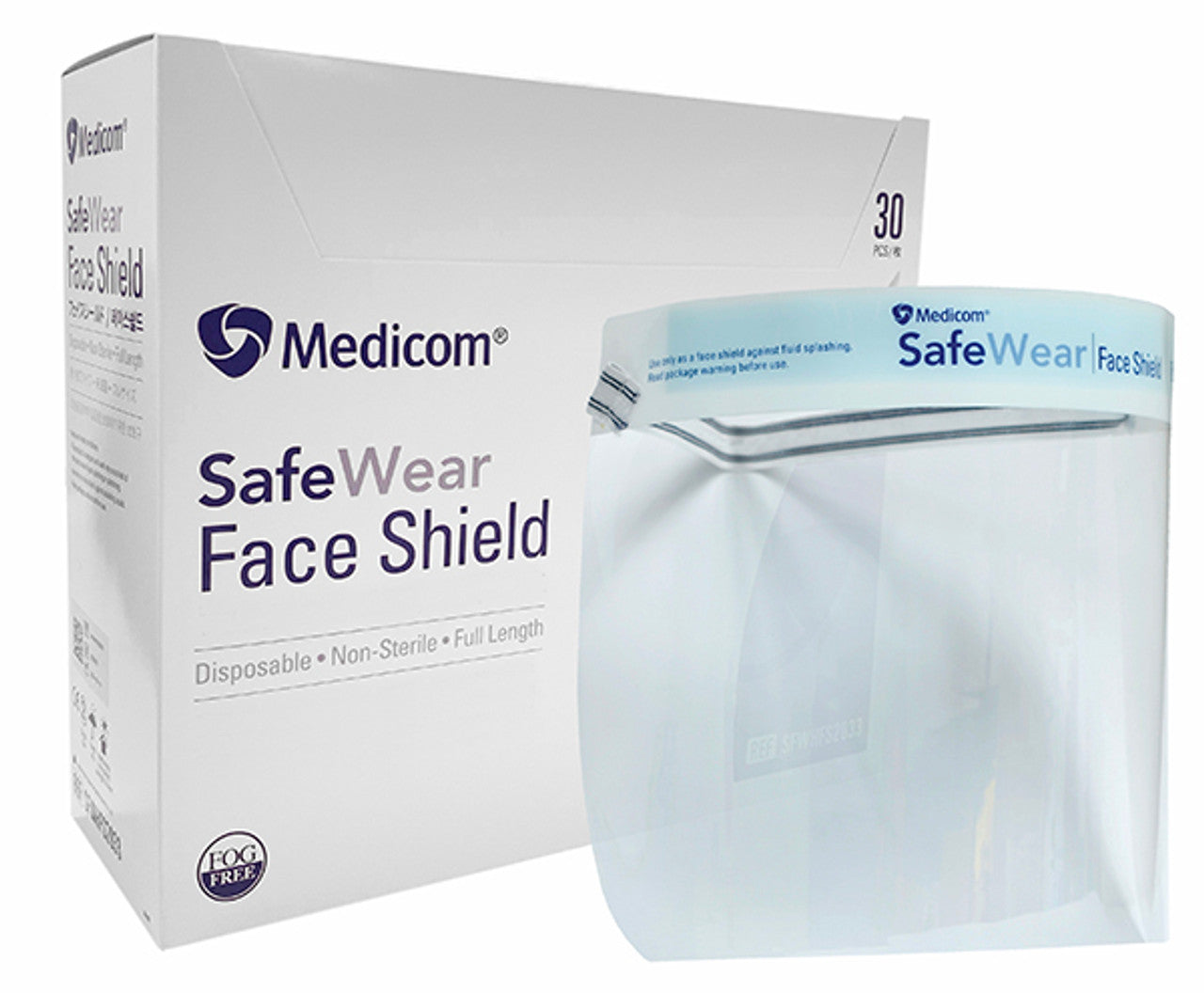 Face Shields - Medicom Disposable 30pcs – Disposable Medical Supplies ...